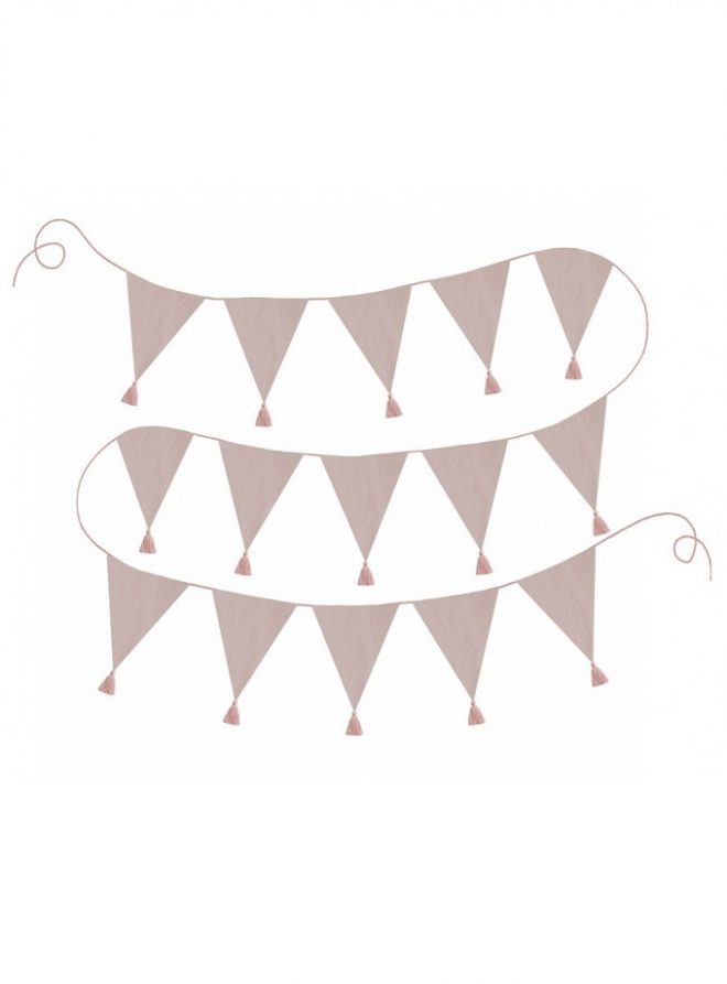 Banderines tela rosa | Saltimbanqui